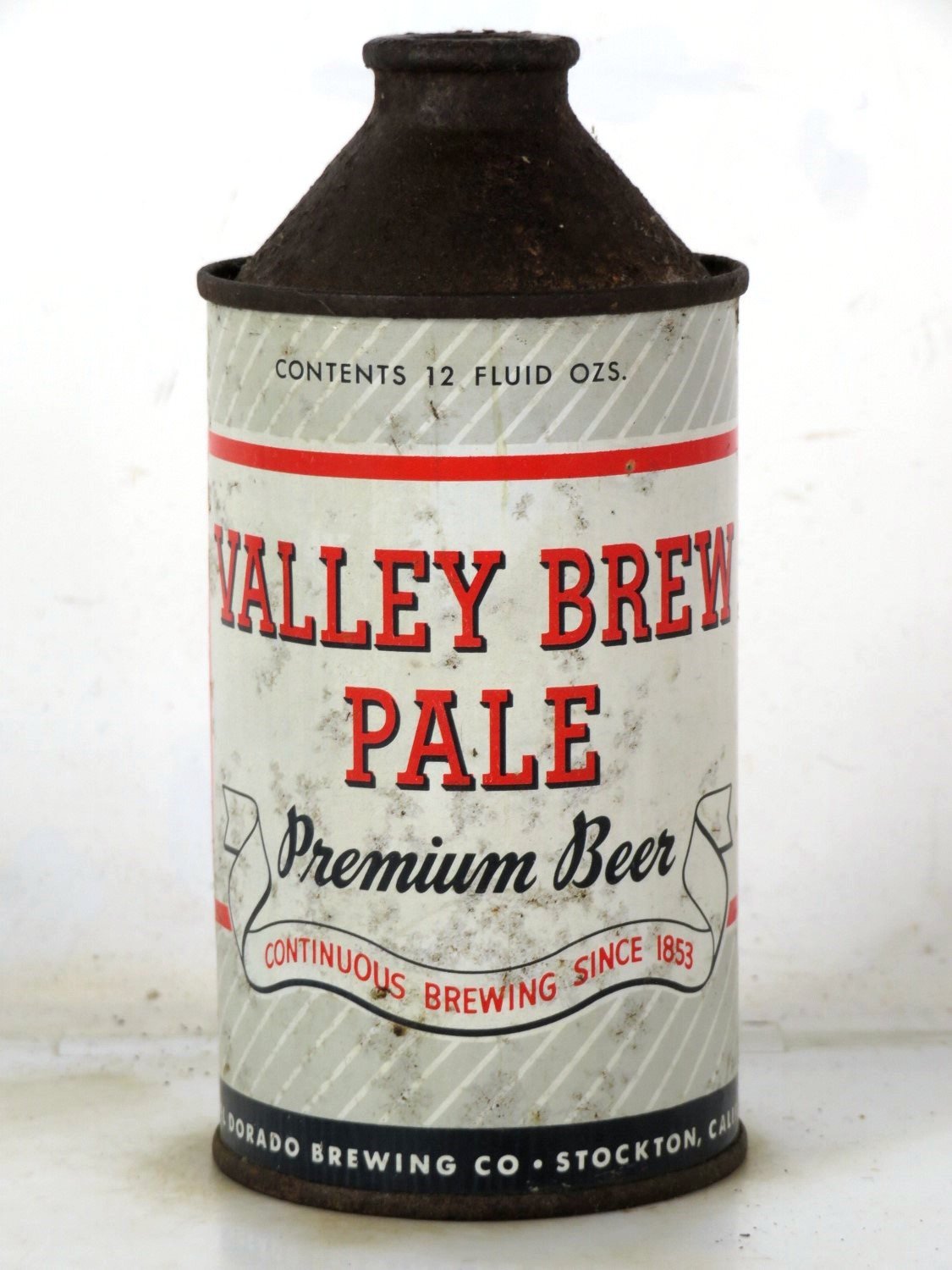 Item #208 1948 Valley Brew Pale Premium Beer Cone Top Can 188-11
