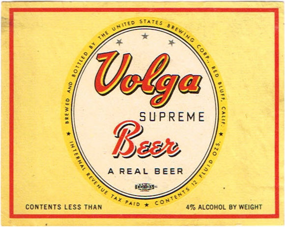 Item #61223 1942 Volga Beer Label WS27-17V