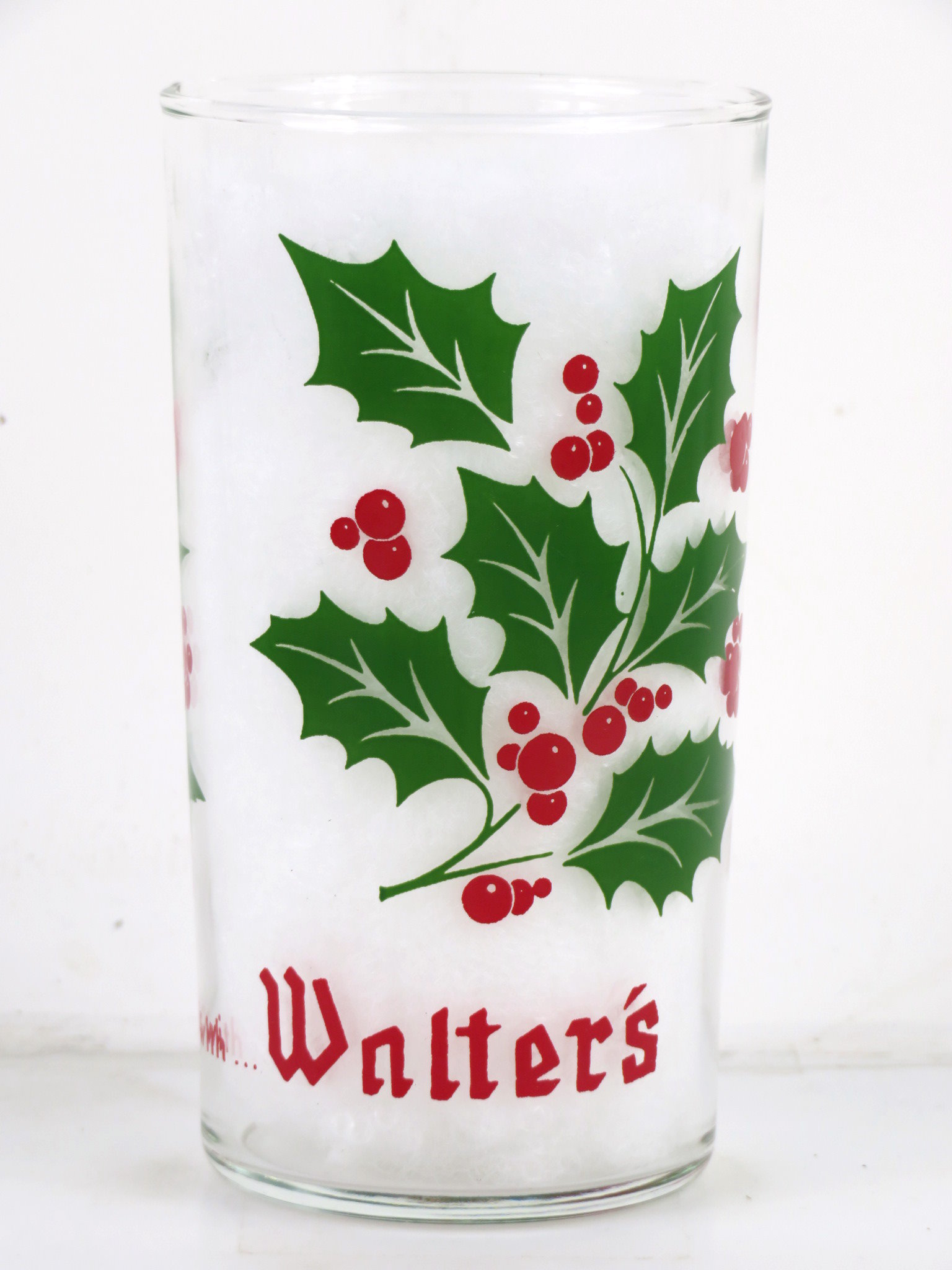 Item #17391 1960 Walter's Beer Straight Sided ACL Drinking Glass