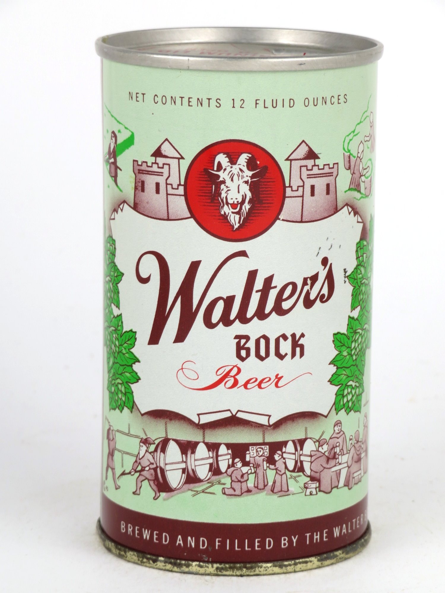 Item #14270 1961 Walter's Bock Beer (Aluminum lid) Flat Top Can 144-20.2