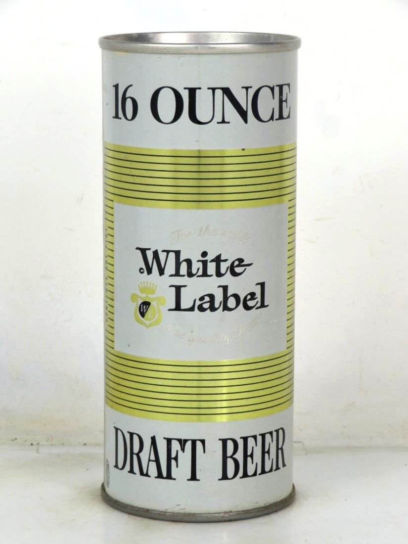 Item #81295 1970 White Label Beer Tab Top Can T169-06