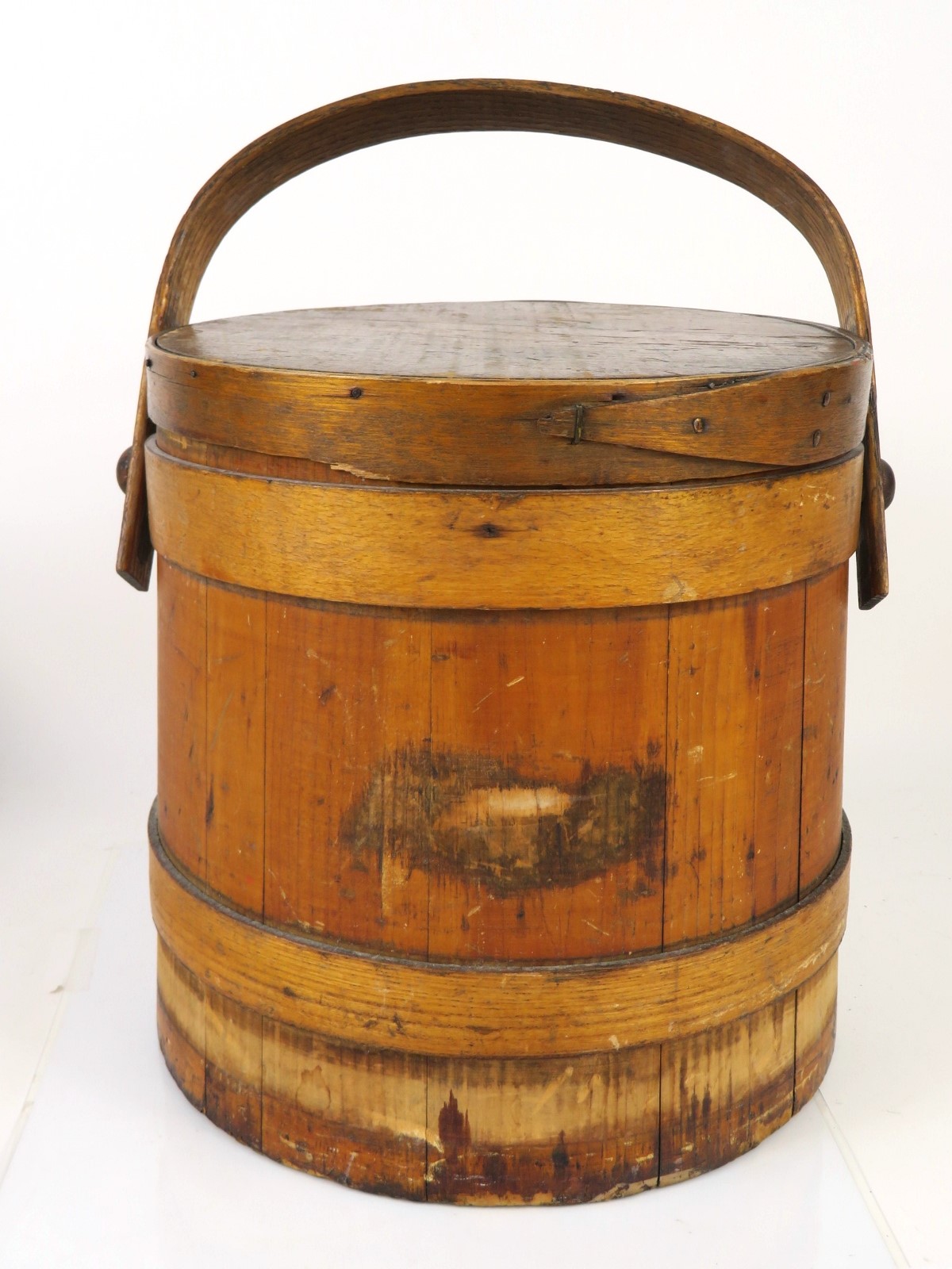 Item #111503 1910 Wooden Firkin Beer Growler With Lid IS XX With Lid ...