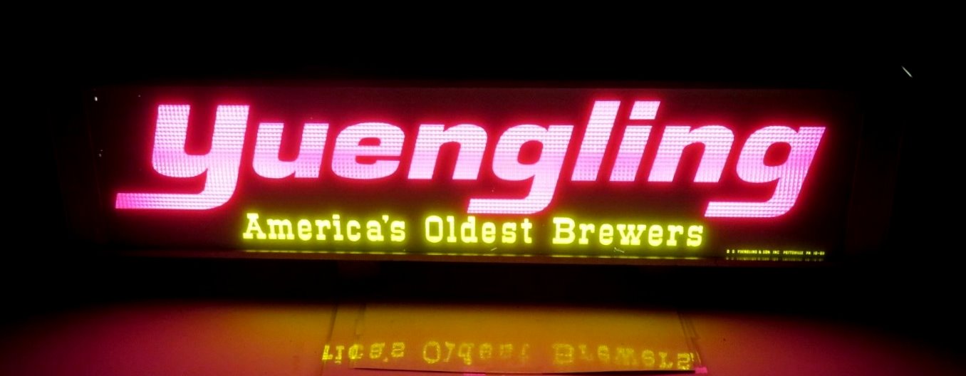 Item #21810 1968 Yuengling Beer Sign