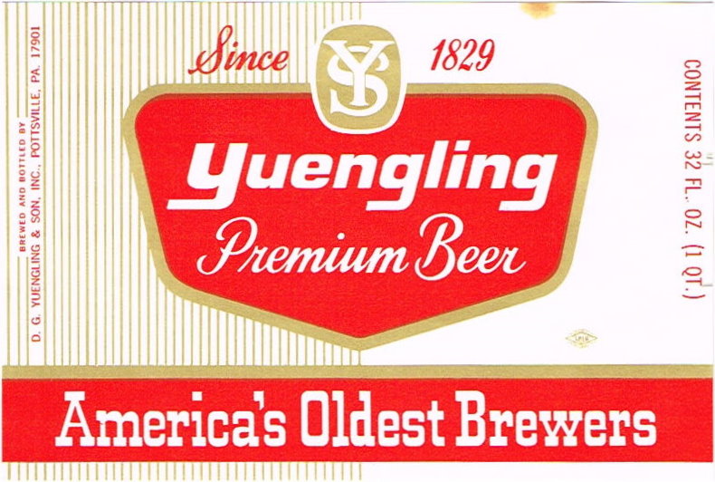 Item #47643 1969 Yuengling Premium Beer Label