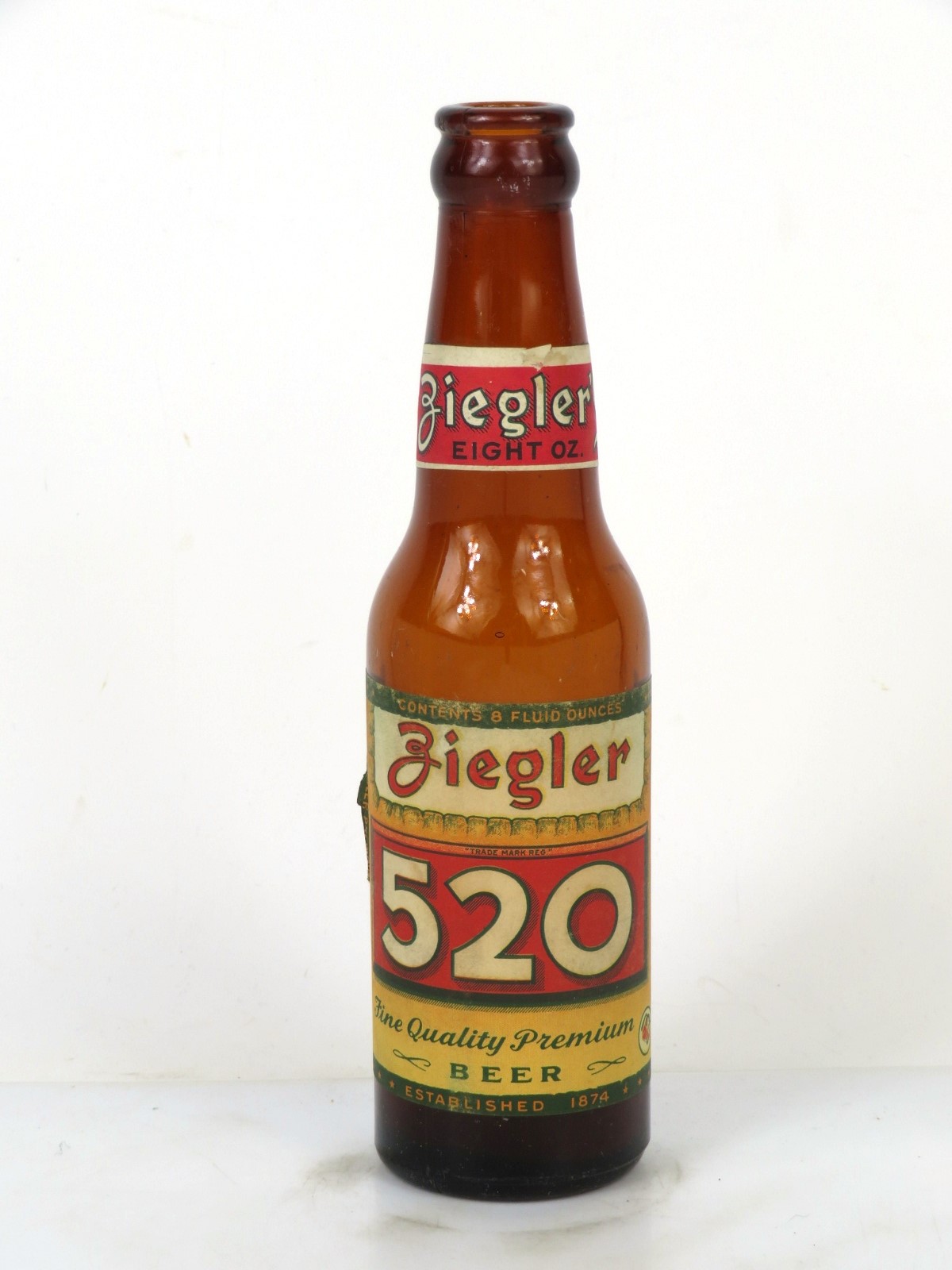 Item #2057 1940 Ziegler 520 Beer Bottle
